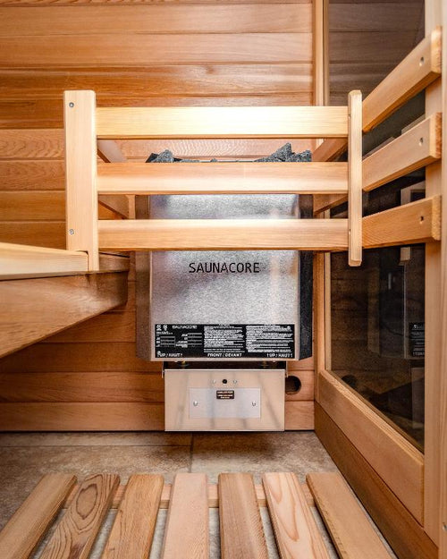 Saunacore Traditional Modular Series Classic Style Sauna - Full Glass